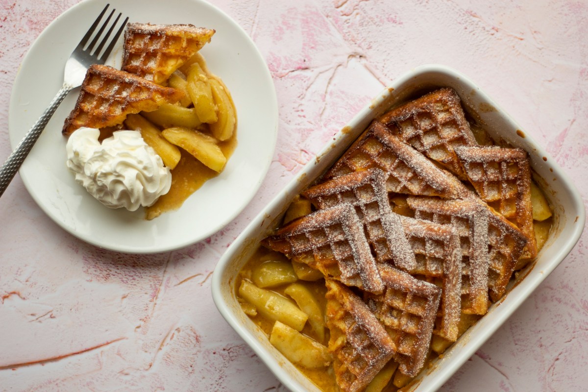 Gluten Free Caramel Apple Waffle Pudding Recipe – The Coeliac Sloth